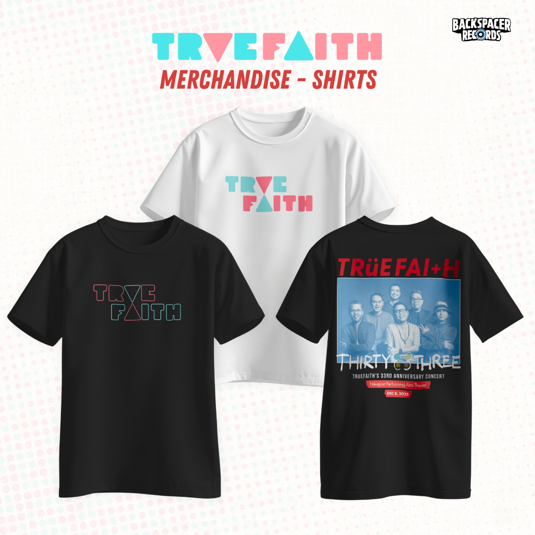 True Faith - 33rd Anniversary Shirt – Backspacer Records